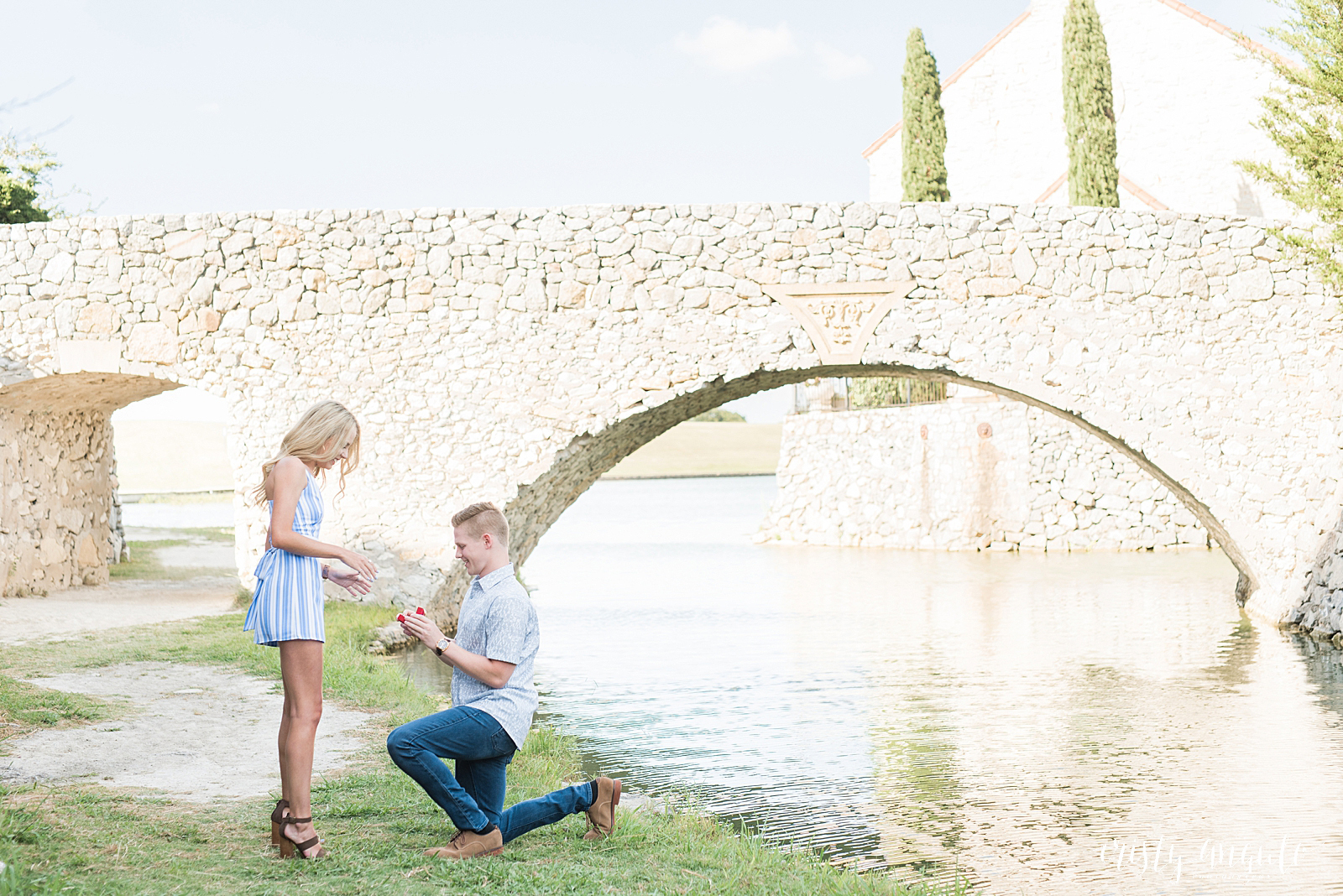Adriatica Village McKinney Proposal | Cristy Angulo Photography