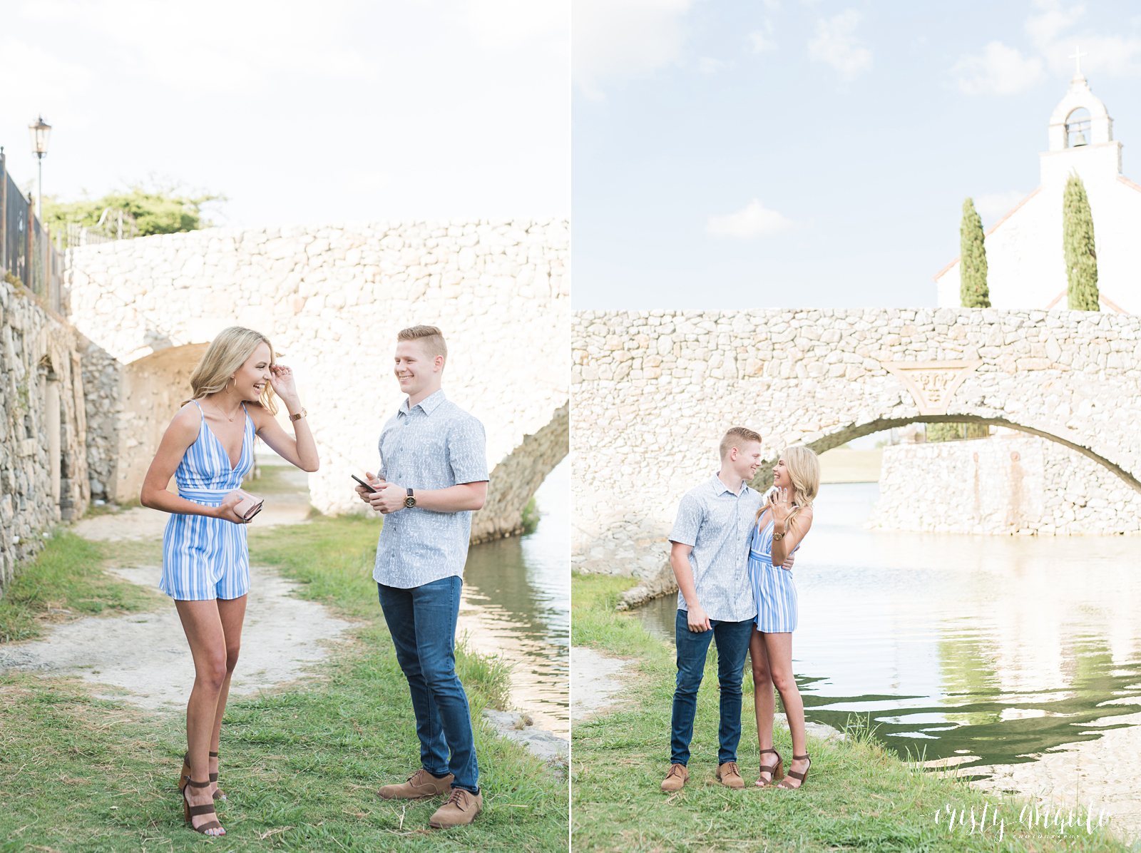 Adriatica Village McKinney Proposal | Cristy Angulo Photography
